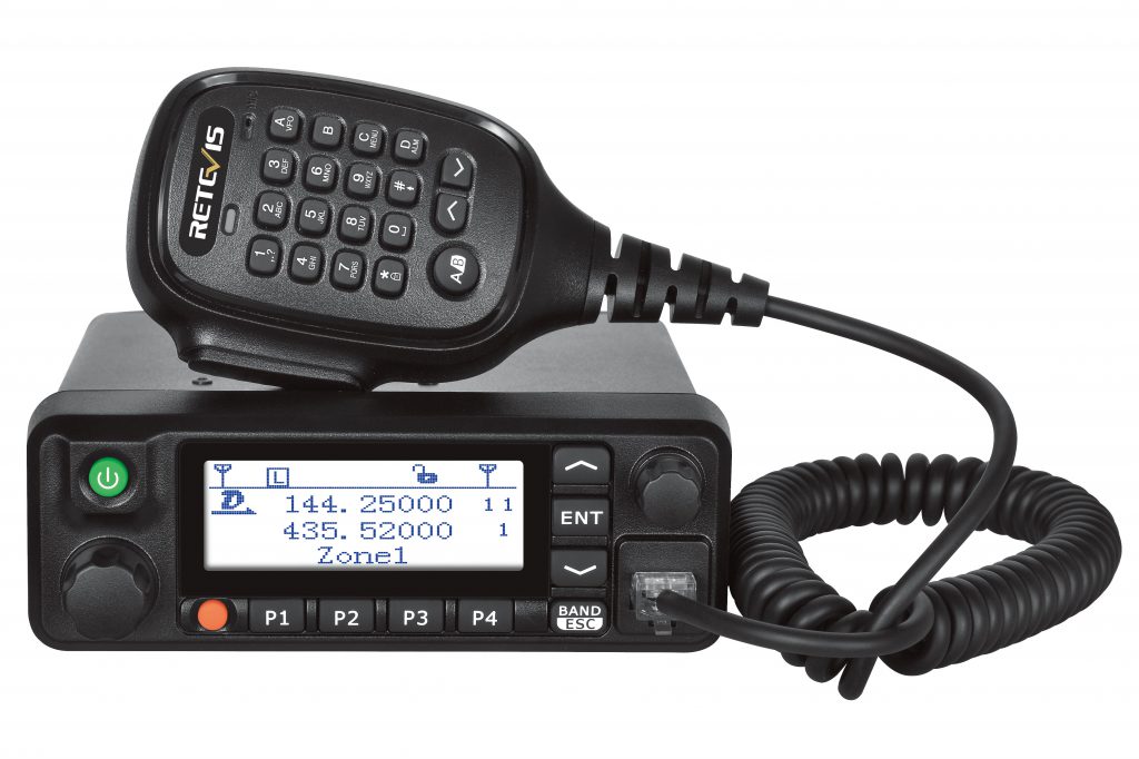 Retevis RT90 GPS [A9130B] Dual Band DMR FM VHF 50W UHF 40W (Weiß|Grün ...