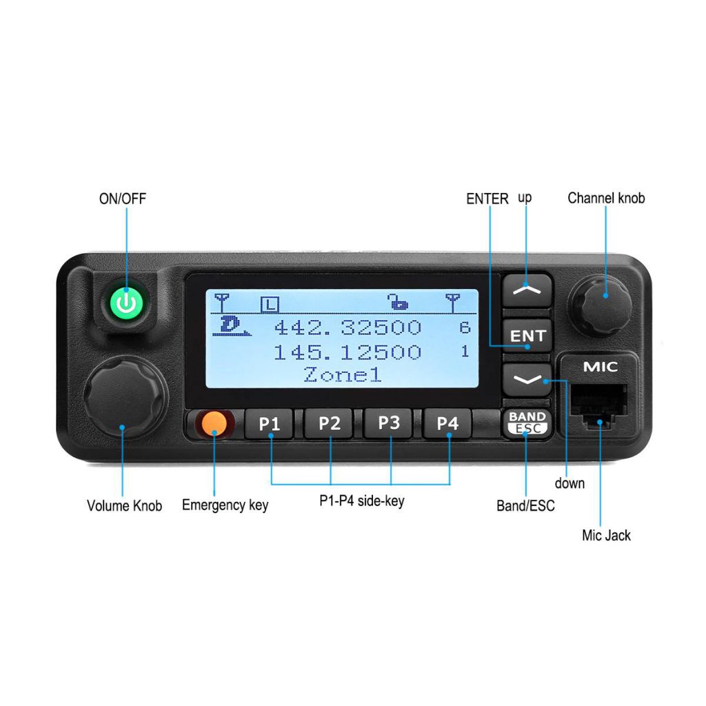 Retevis RT90 [A9130A] Dual Band DMR FM VHF 50W UHF 40W (Weiß) – Germany ...